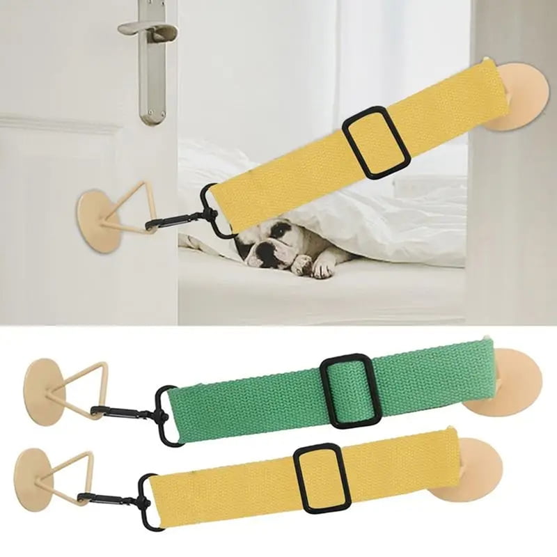 Pet Door Latch Adjustable Door Opener for Cats Pet Door Stopper Strap ...