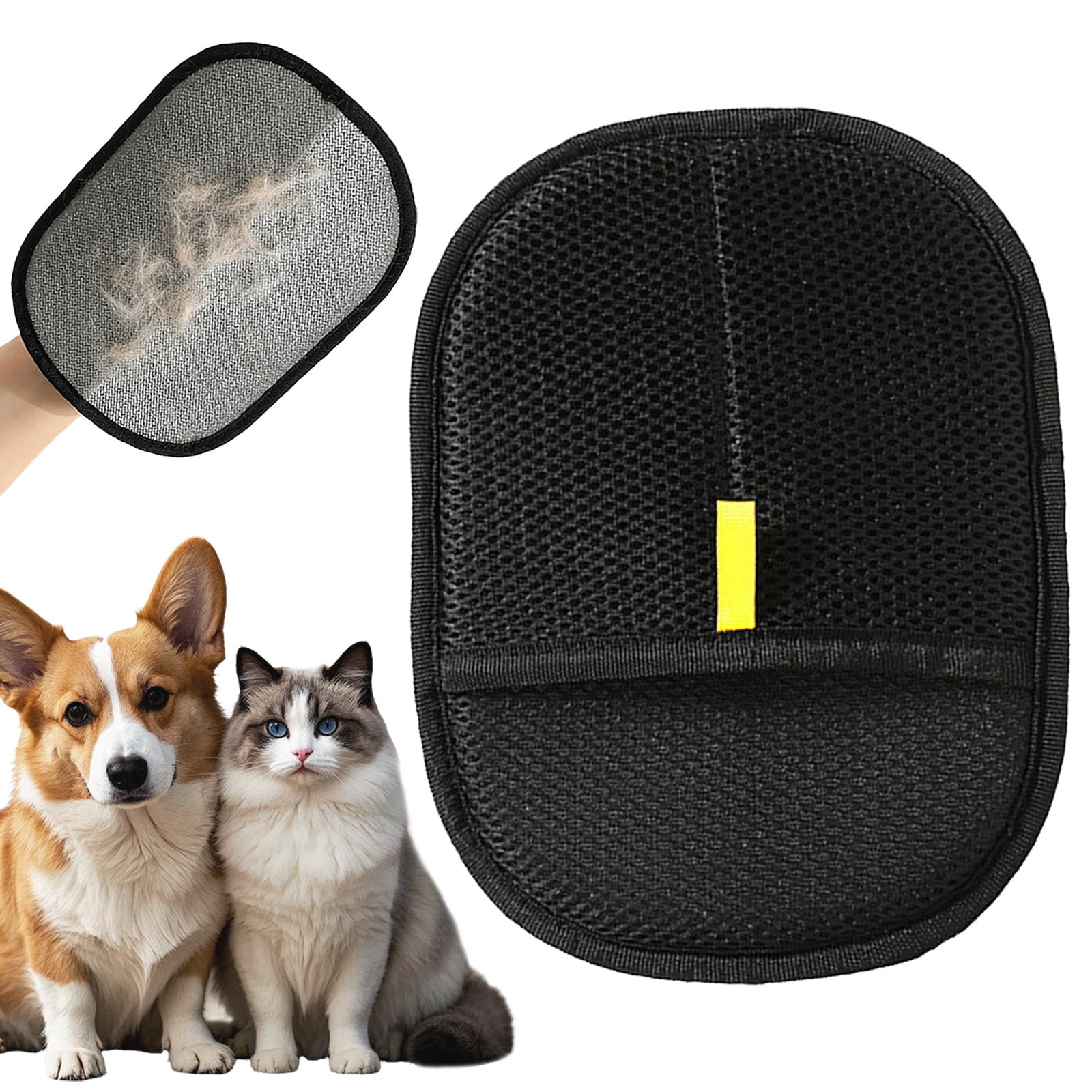 Pet Double-Sided Grooming Gloves (9.45x7.09in)– 1PC Anti-Static Gloves ...