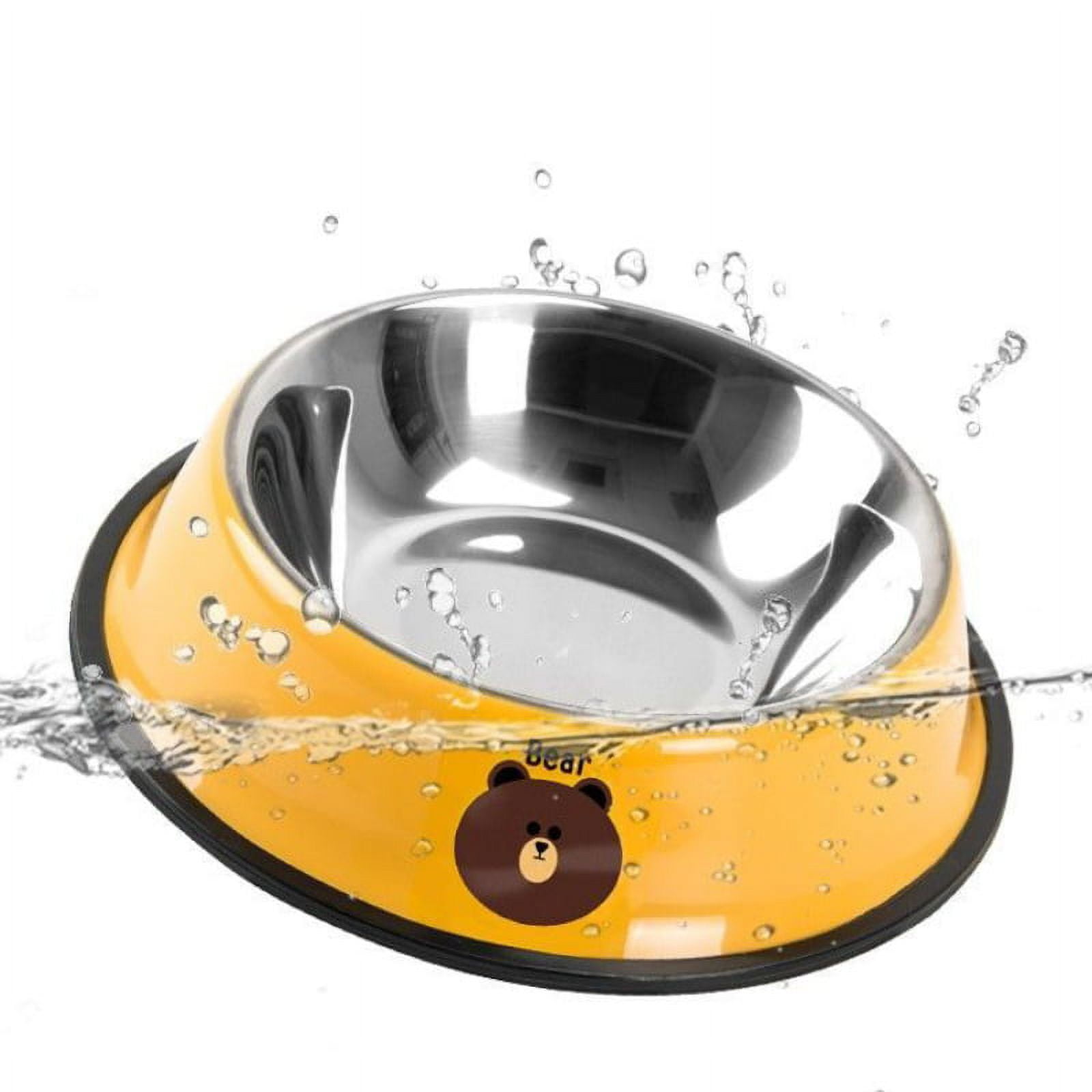 Pet Durable and Non-toxic Senior Bowl,Stainless Steel Cute Dog Bowl ...