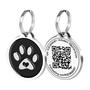 Pet Dwelling Aluminum QR Code Pet ID Tag for Dogs and Cats, Instant ...