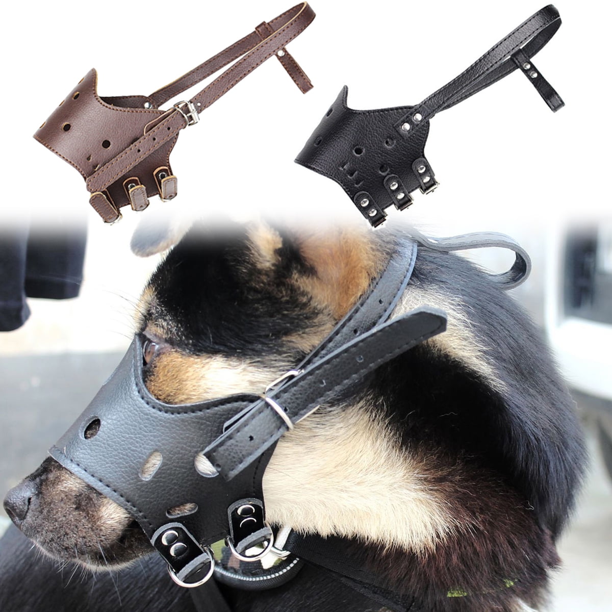 Pet Enjoy Adjustable Dog Muzzle for Medium Large Dogs,Soft Breathable ...