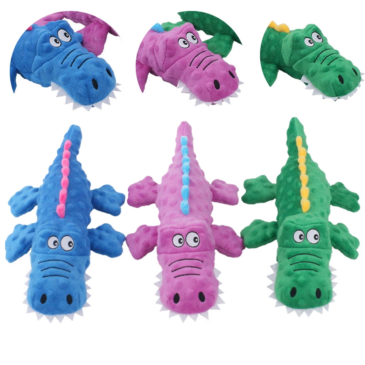 Pet Enjoy Plush Gator Dog Toy for Aggressive Chewers, Green - Walmart.com