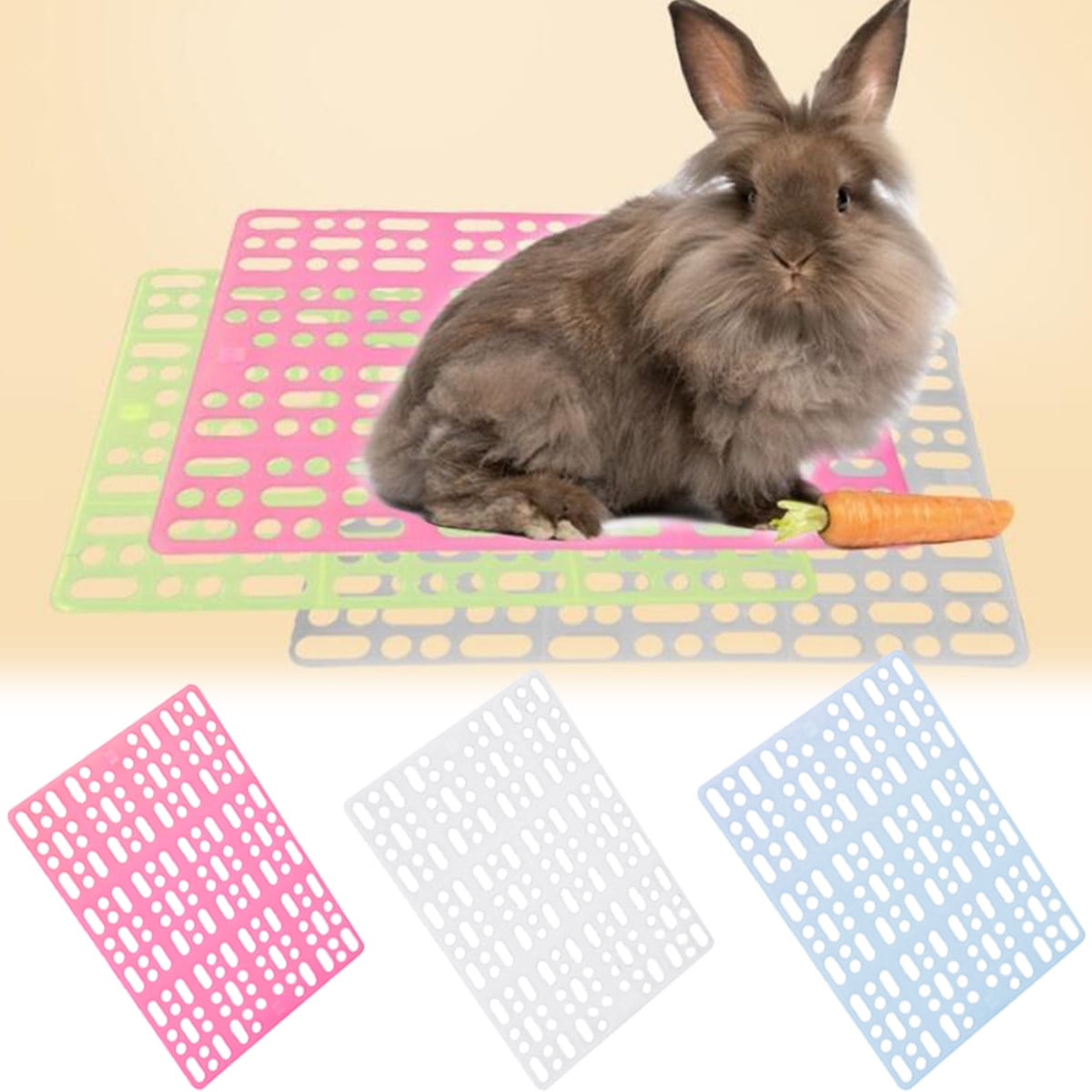 Pet Enjoy Rabbit Playpen Feet Mats for Cage-Small Animal Plastic Mats ...