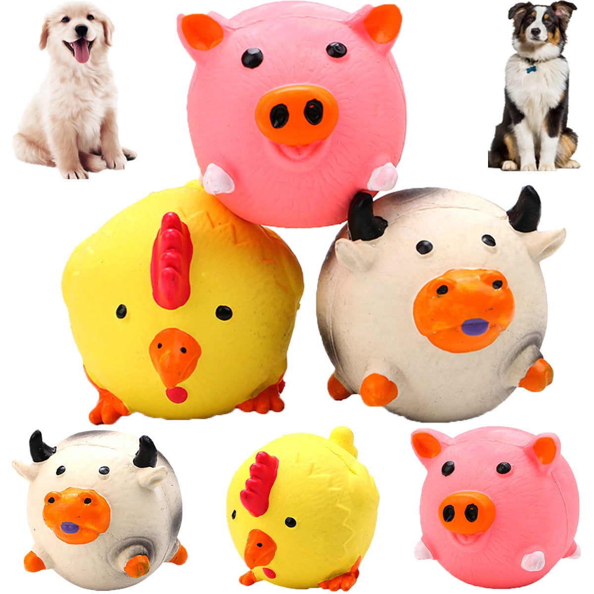 Pet Enjoy Squeak Latex Puppy Toy,Funny Animal Pet Interactive Play ...