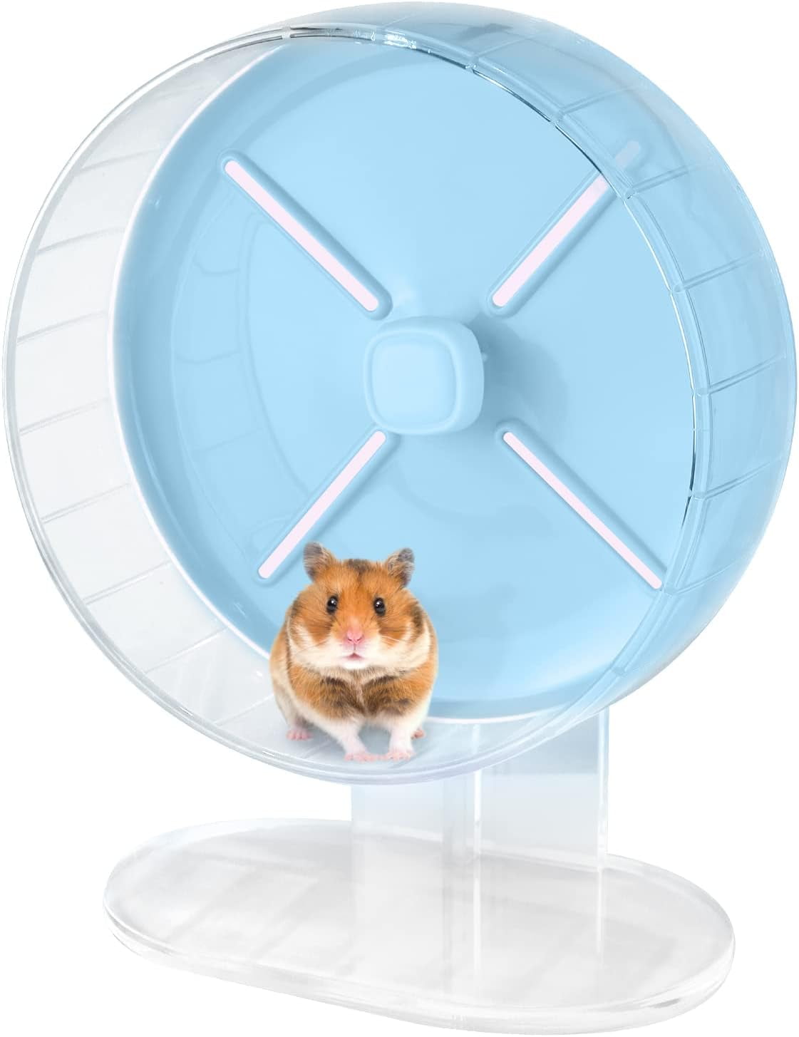 Pet Entertainment Hub, Solid Wood Base Hamster Wheel, Ultra-Silent ...