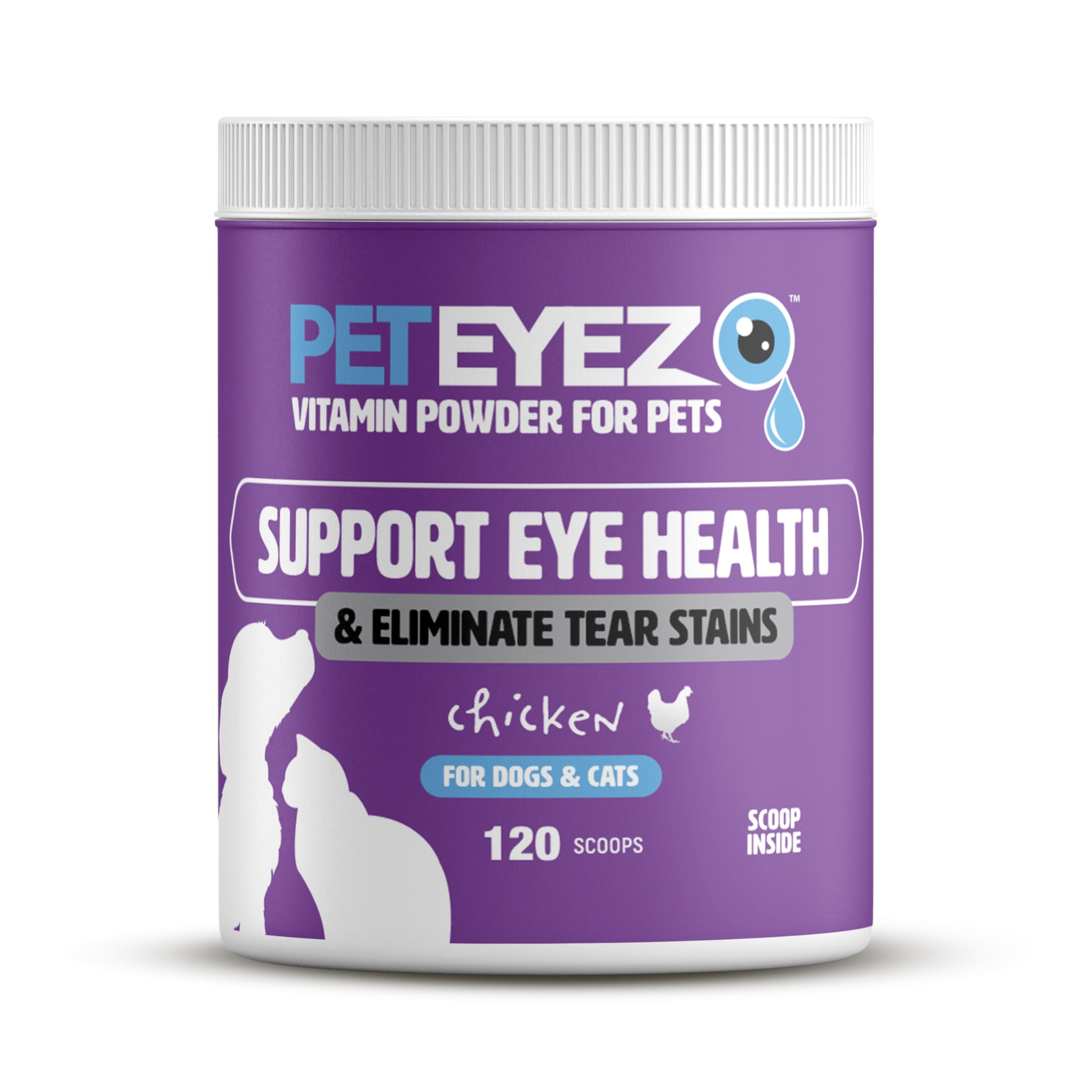 Pet Eyez Vitamin Powder for Pets - Supports Eye Reduces Tear Stain ...