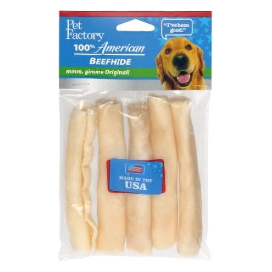 Pet Factory 100% American Beefhide Clear Basted Peanut Butter Chips ...