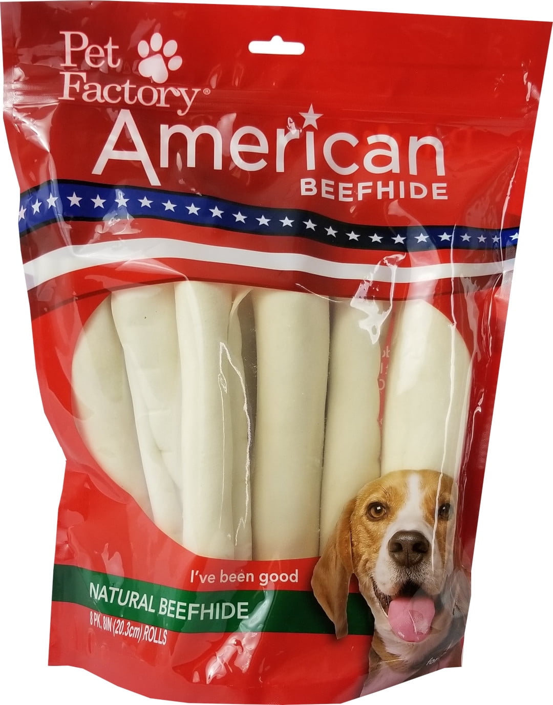 Pet Factory American Value Chews Medium Rolls Dog Chews (8 Count ...