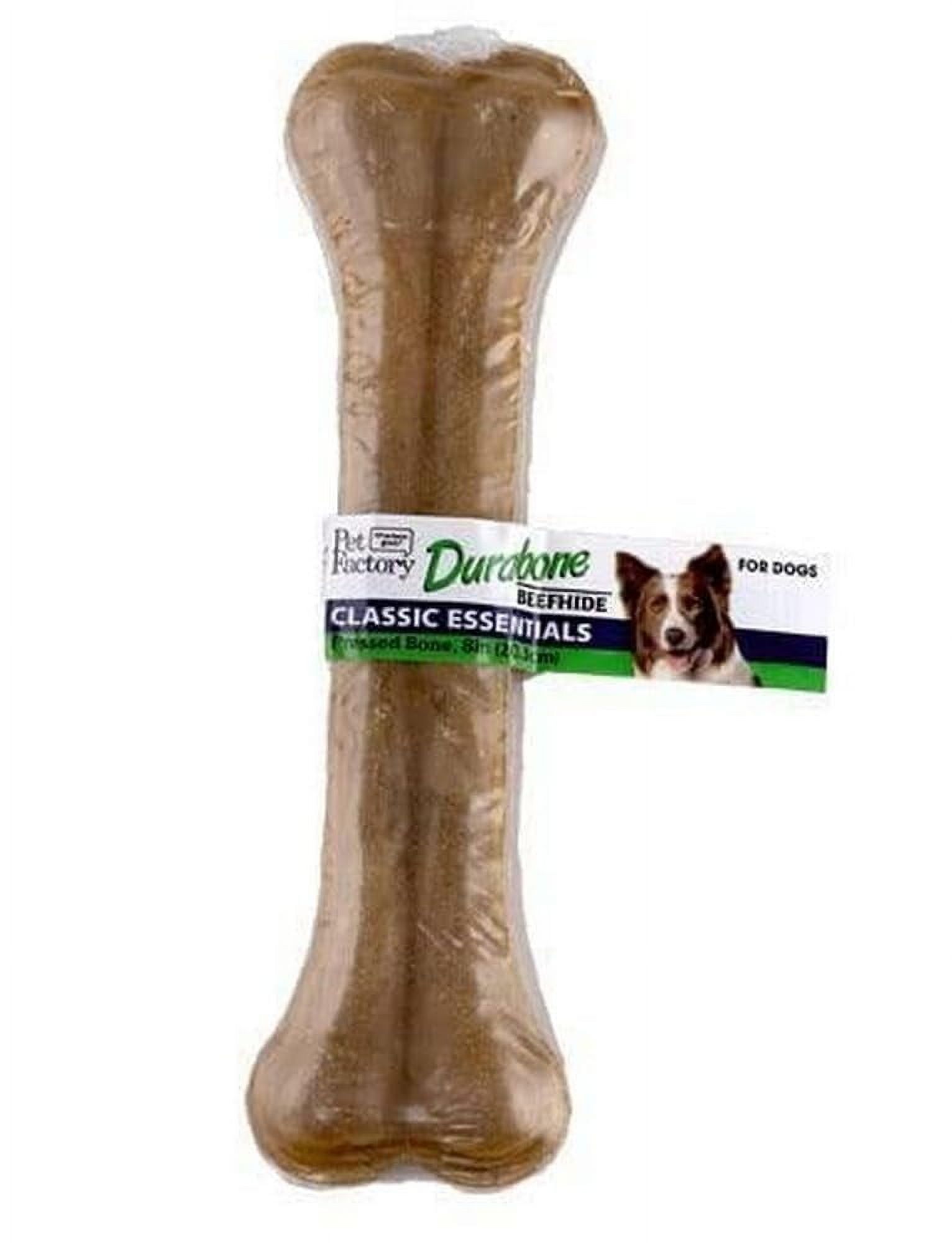 Pet Factory Classic Essentials TMA2 Beefhide 8" Durabone Dog Chew Treat ...