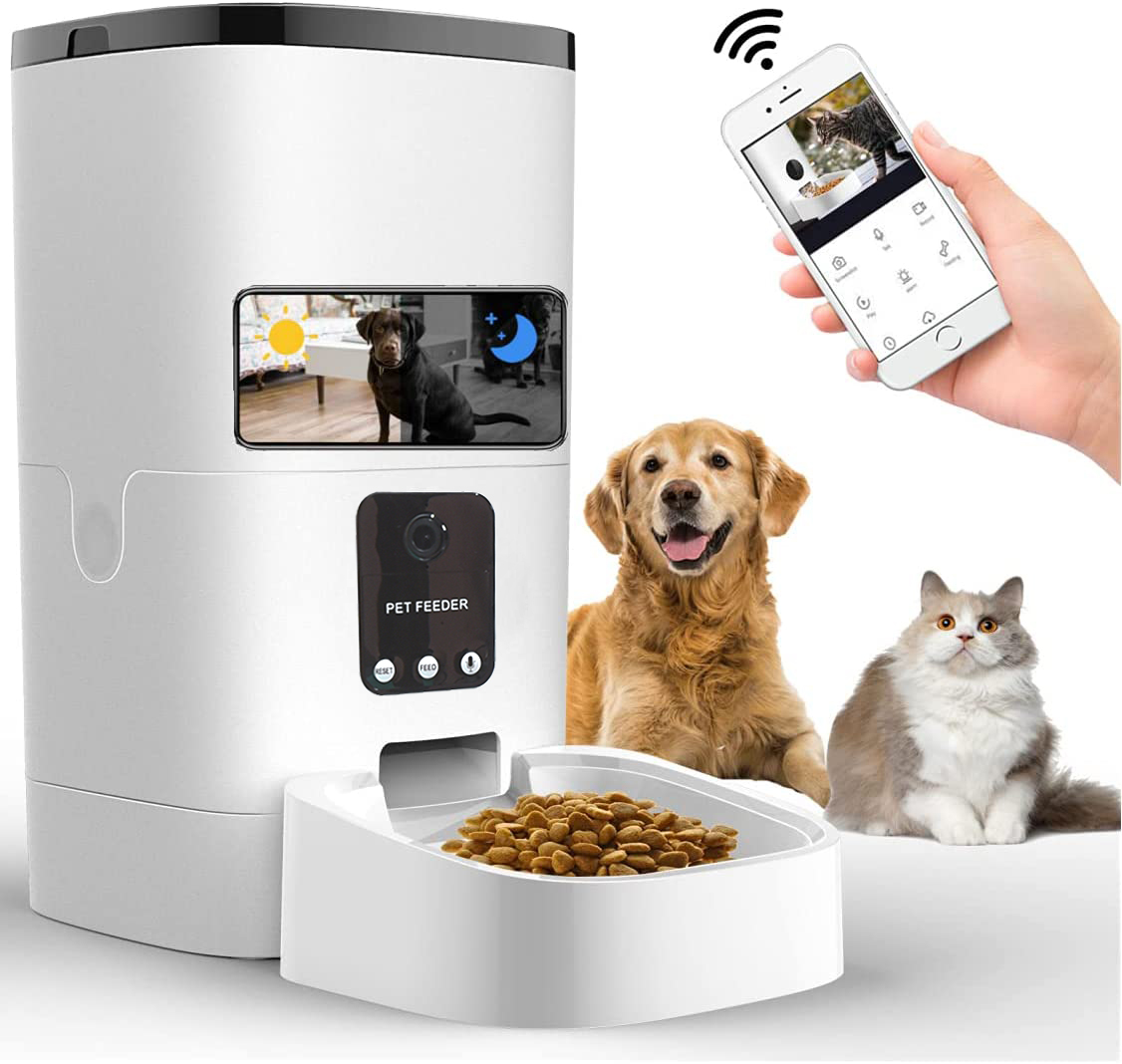Homestead Collection Small Pet Feeder, Stain & Clear Lacquer Finish ...