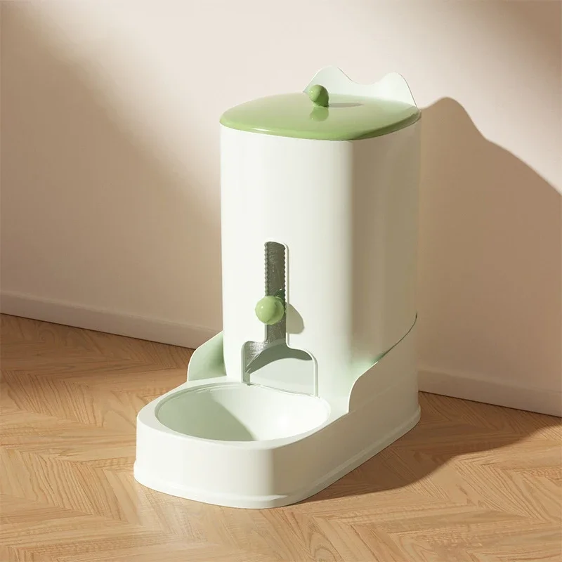 Pet Feeder Automatic Waterer Large Capacity Dog and Cat Gravity Food ...