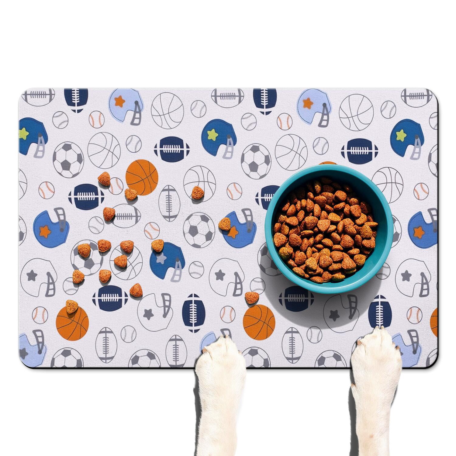 Pet Feeding Mat Boys Teen Ball Game Team Athlete Competition Play ...