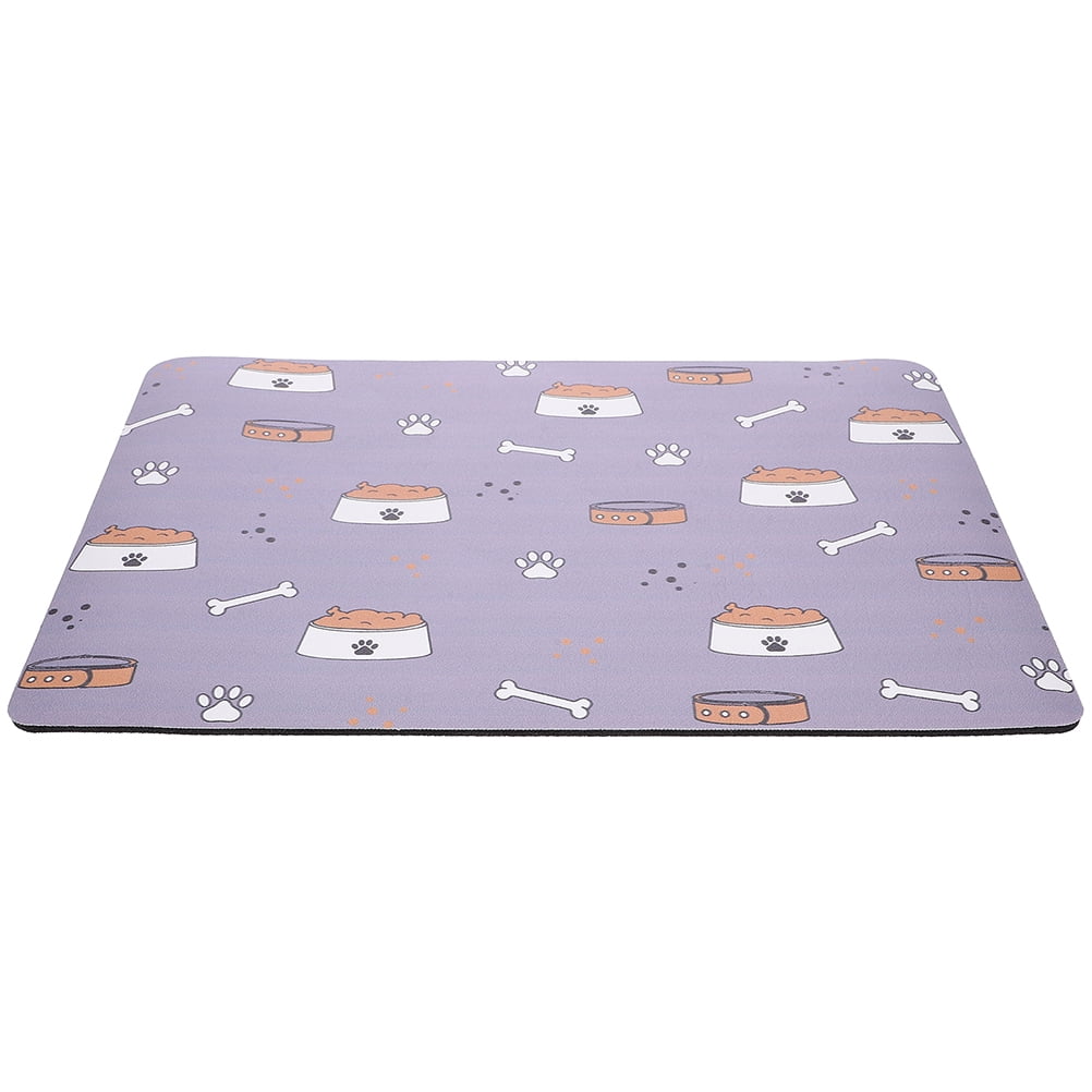 Pet Feeding Mat Floor Rug Dog Mats for Food and Water Bowl Pad Pets ...