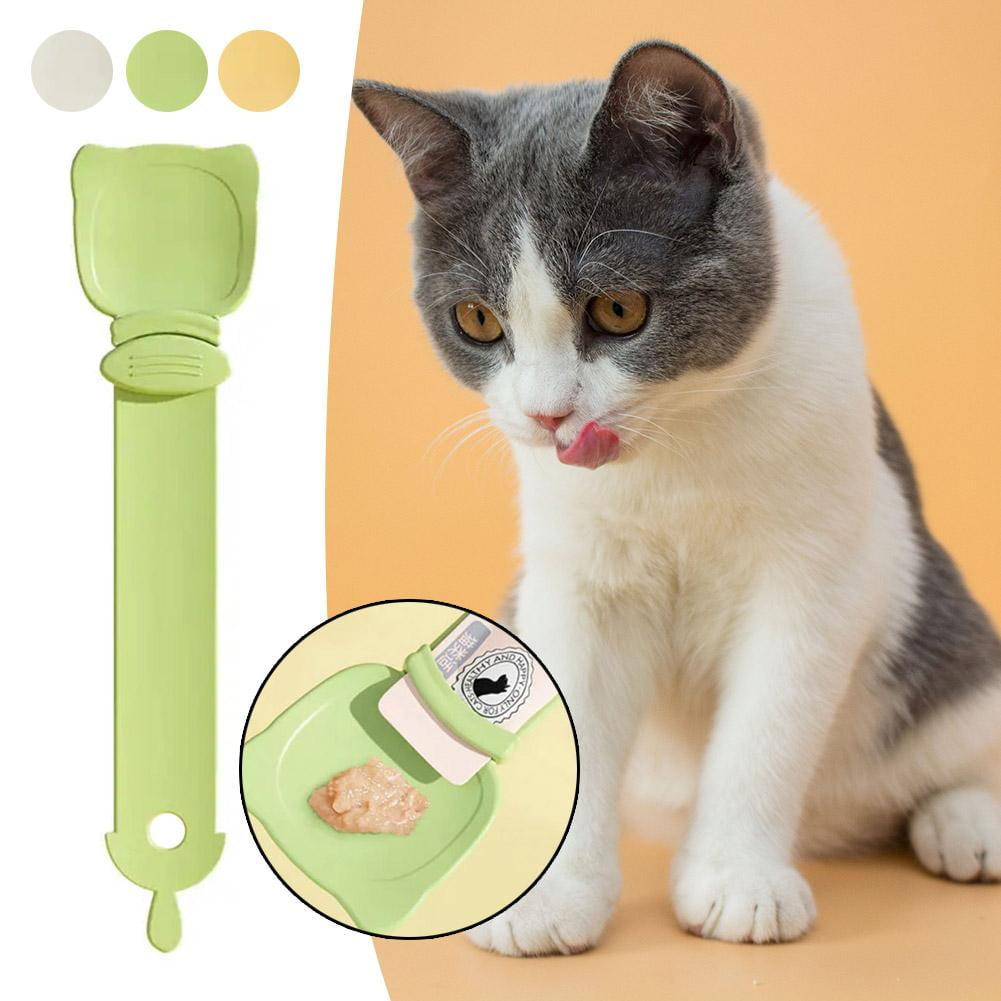 Pet Feeding Spoon Dog Cat Strip Squeezer Puppy Liquid Feeder Food ...