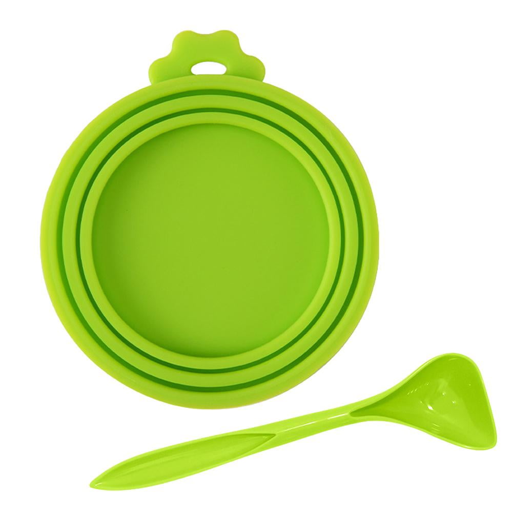Pet Food Can Cover Silicone Reusable Cap Can Lids(+spoon) for Dog and ...