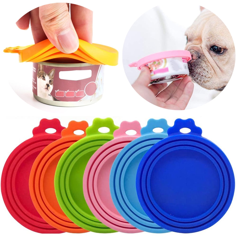 Pet Food Can Covers, Universal Silicone Can Lids for Pet Food Cans Fits ...