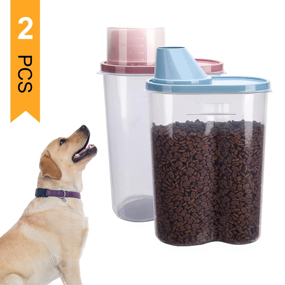 GreenJoy Small Dog Food Storage, Airtight Translucent Containers with ...