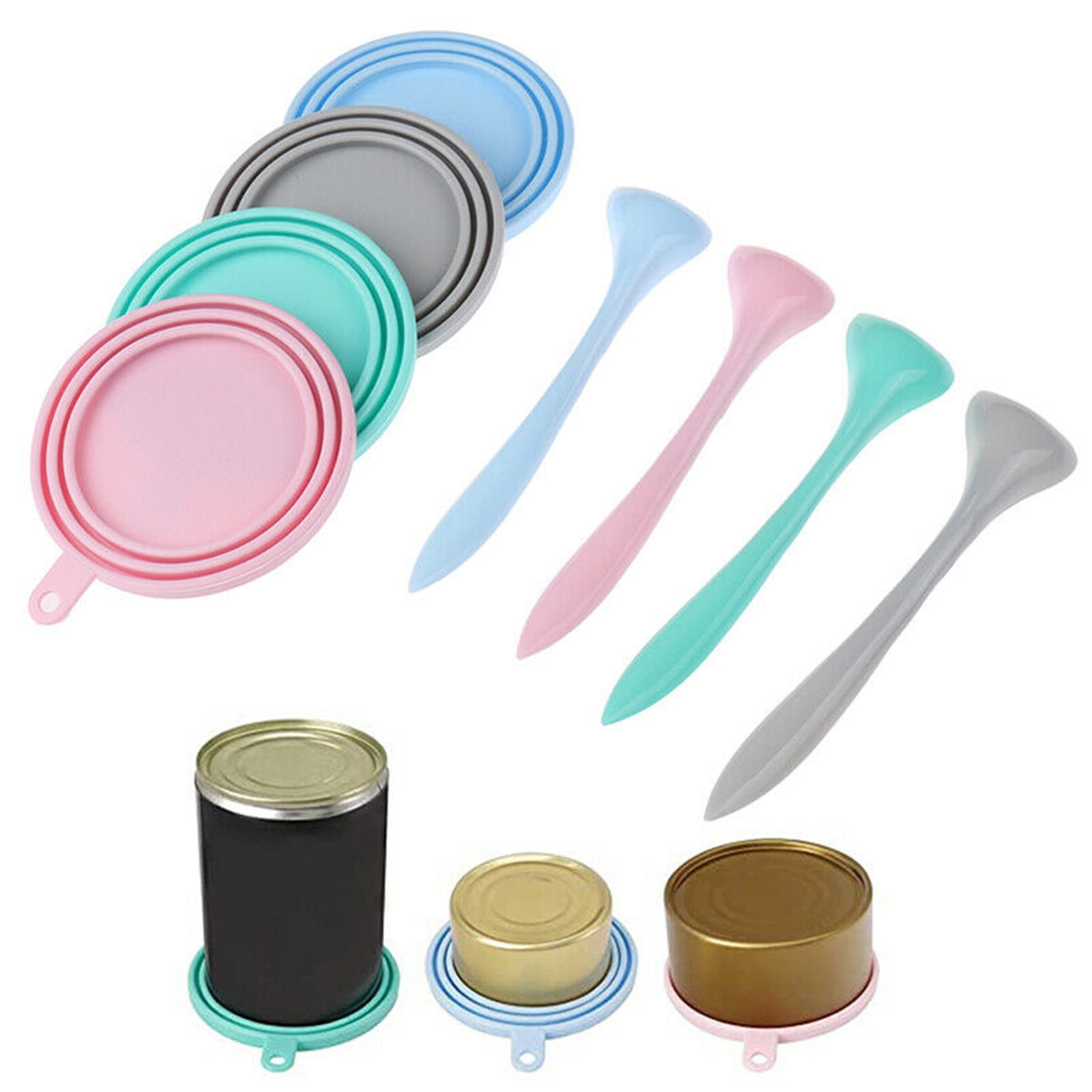 Pet Food Covers TASTAN Reusable Silicone Dog Food Can Covers - Airtight ...