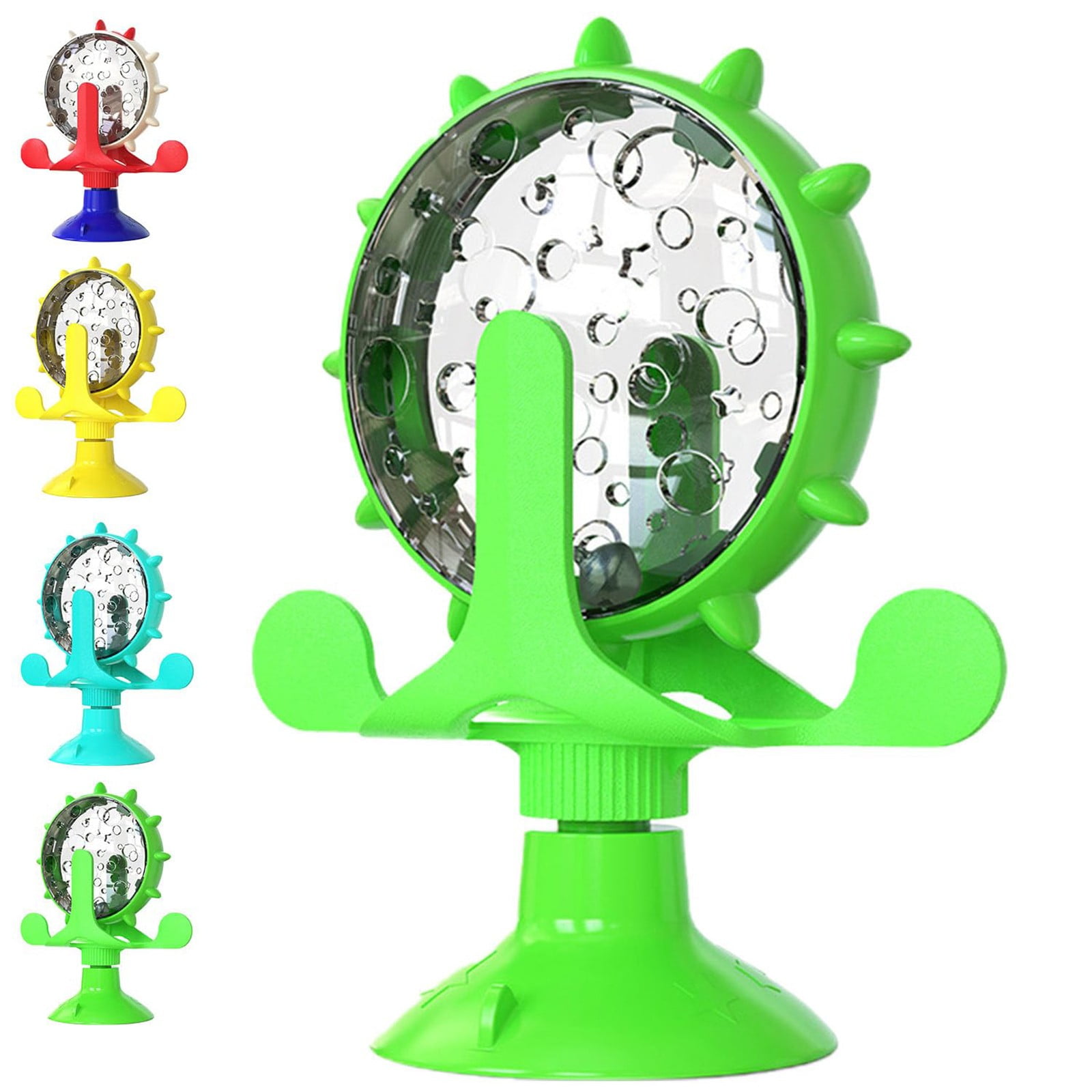 Pet Food Spinning Windmill, Spinning Dog Food Cat Food Dispenser, Multi ...