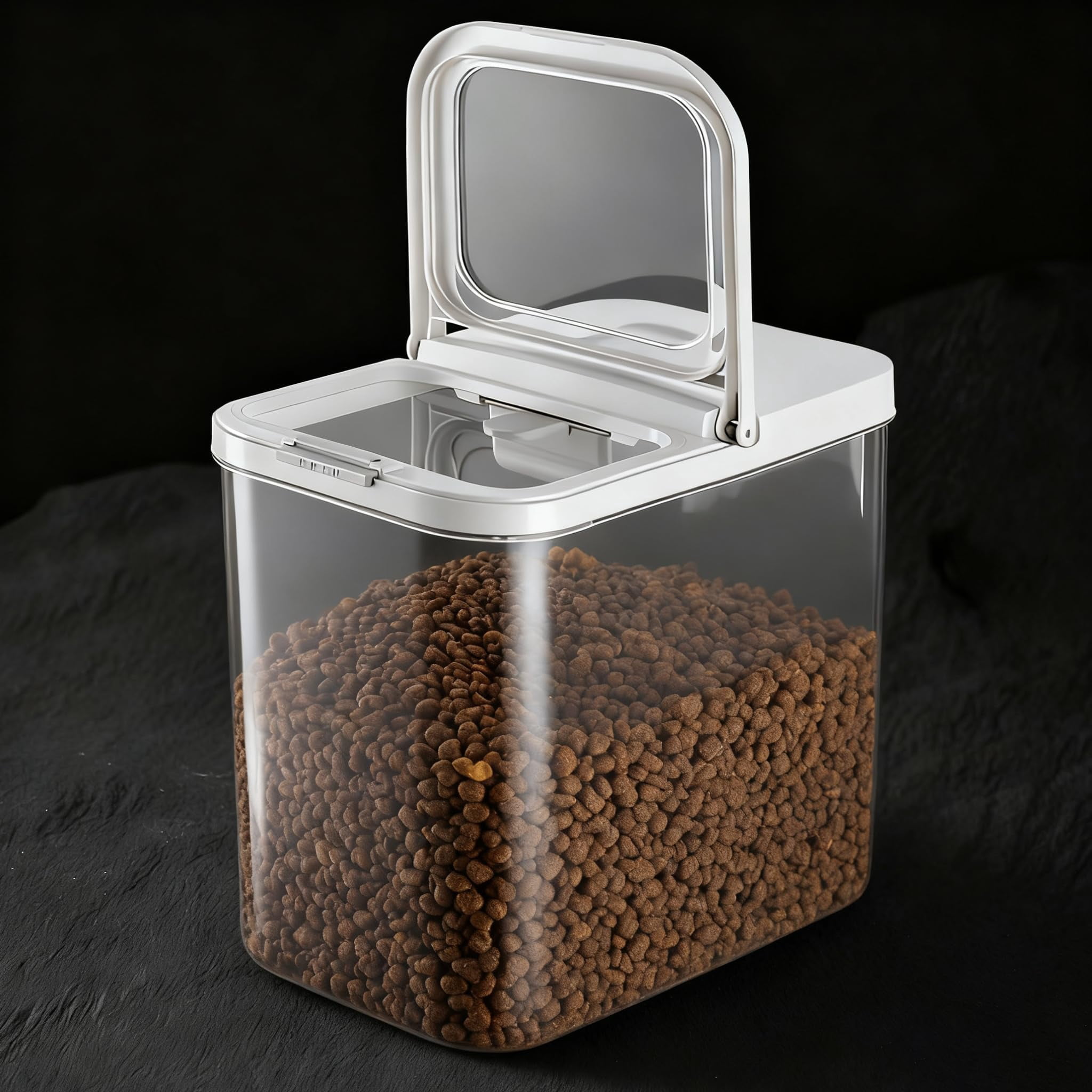 Pet Food Storage Container 12KG-White-1 Airtight Dry Food Storage for ...