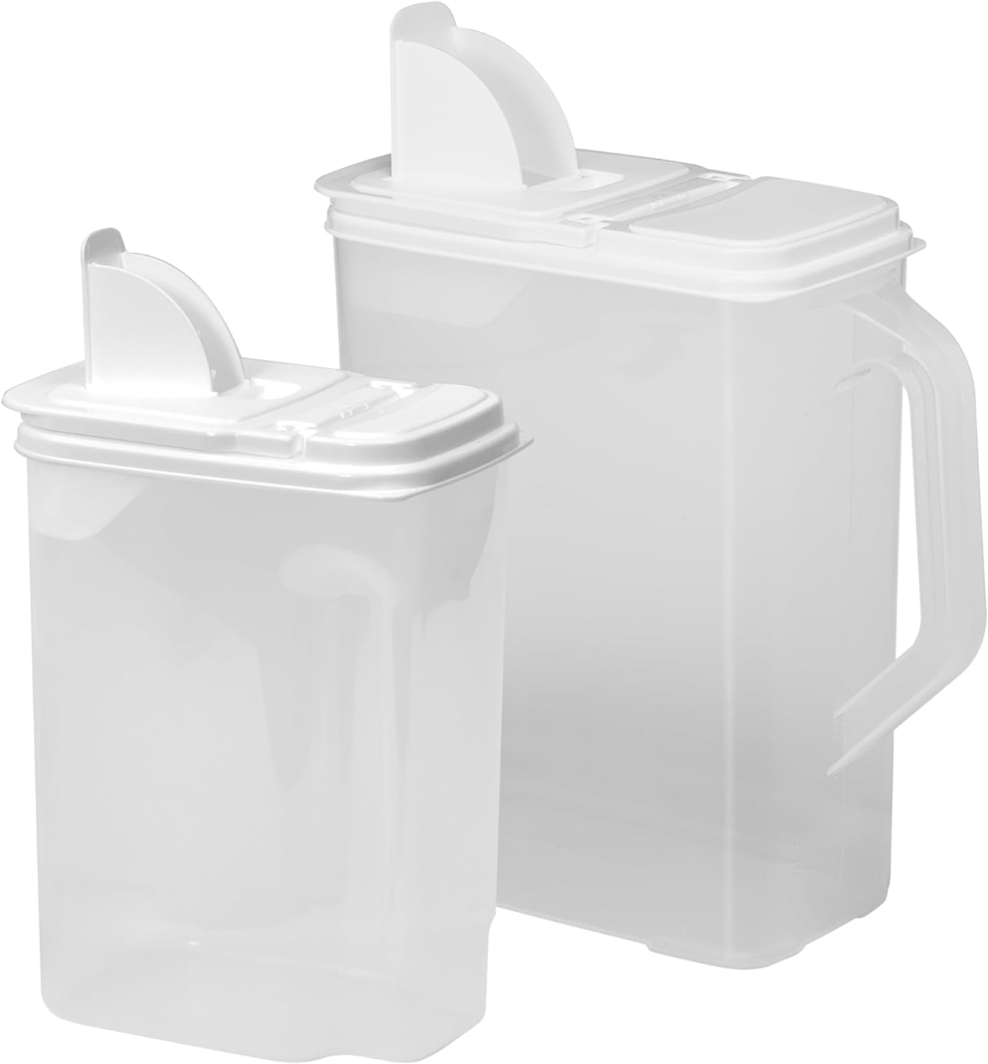 Pet Food Storage Containers - 2 Count Bird Seed Dispenser with Pour ...