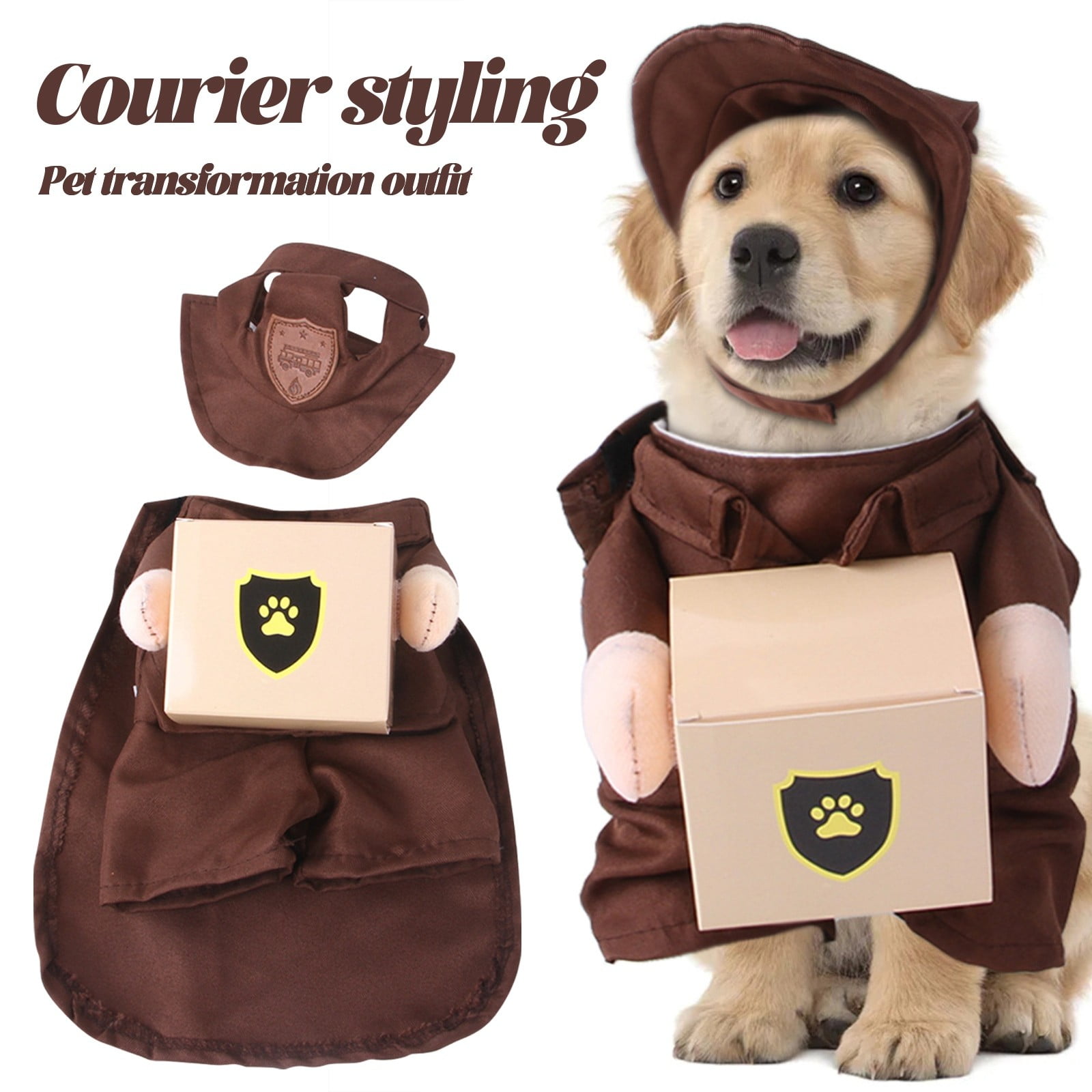 Pet For Dogs And Cats - Funny Transformative Outfit With Brown Color ...