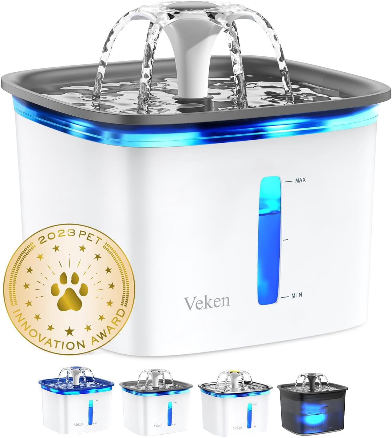 Pet Fountain, Automatic Cat Water Fountain Dog Water Dispenser with ...