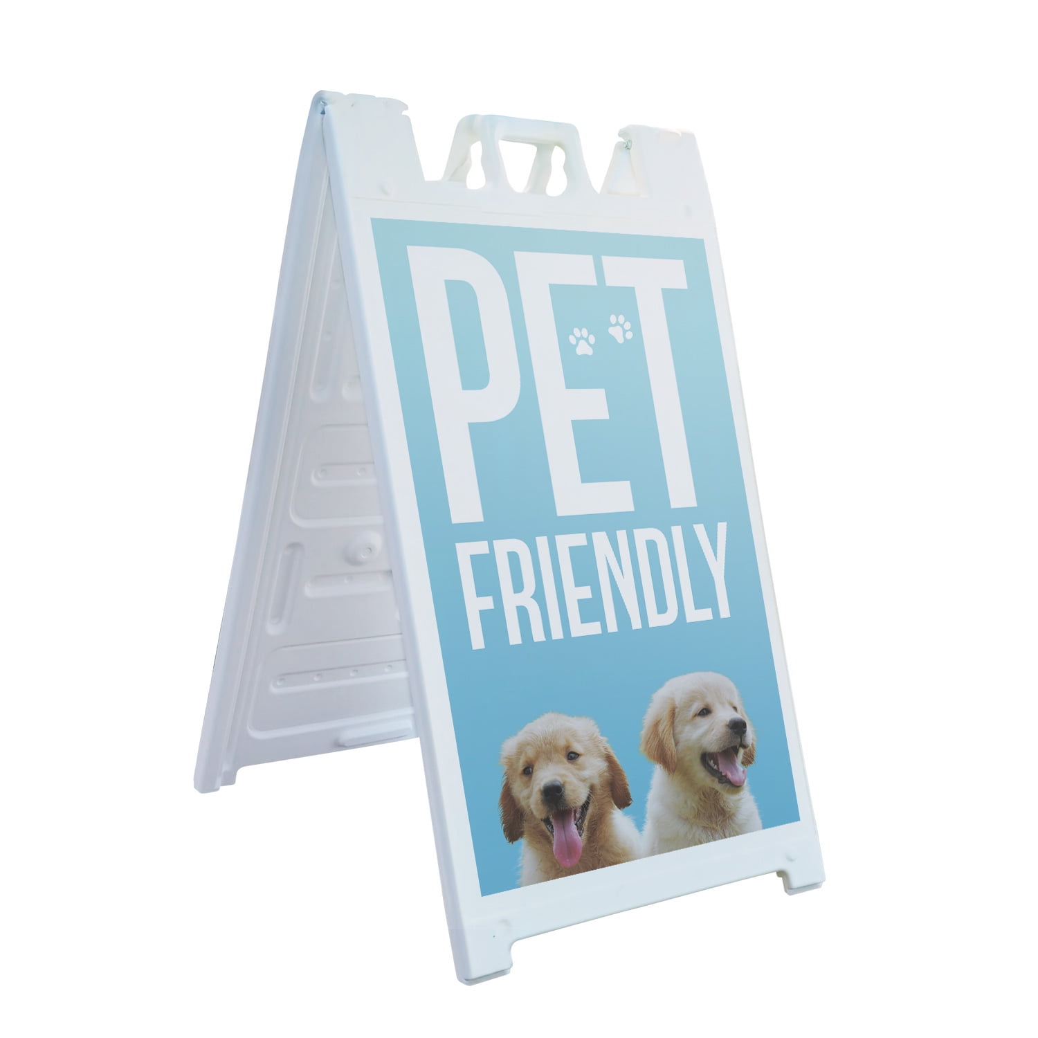 Pet Friendly 24" x 36" Double Sided A-Frame Sidewalk Sign Includes 2 ...
