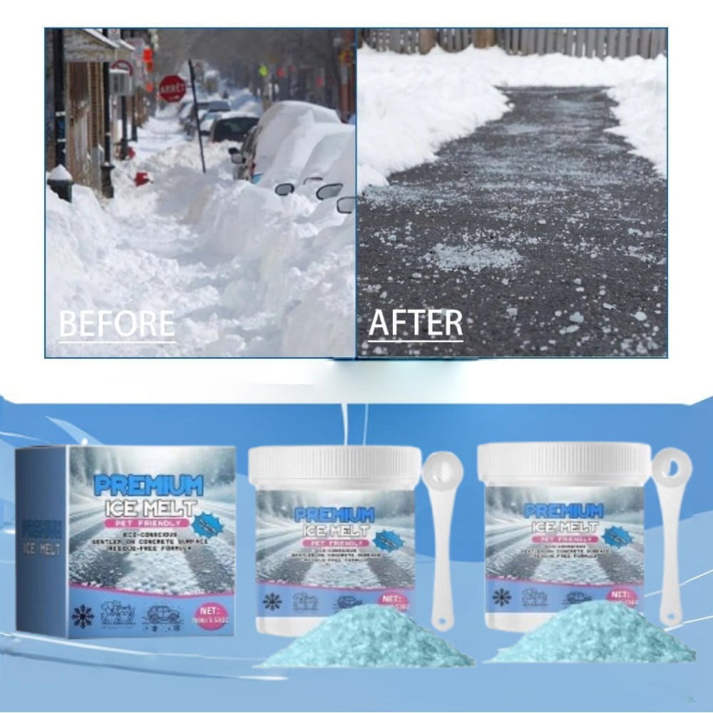 Pet Friendly Ice Melt - Fast - Acting Magnesium Chloride, 2 - Piece Set ...