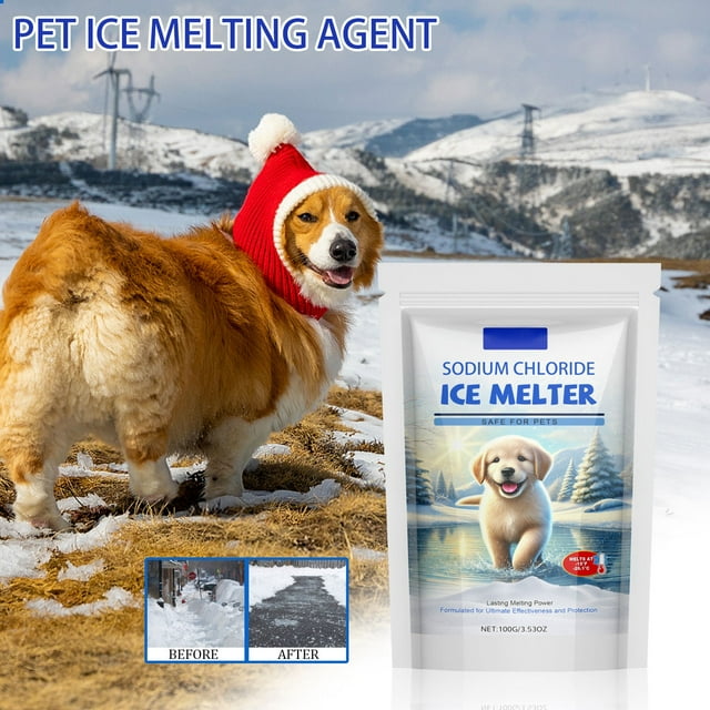 Pet-Friendly Ice Melt – Fast-Acting Magnesium Chloride Formula, Safer ...