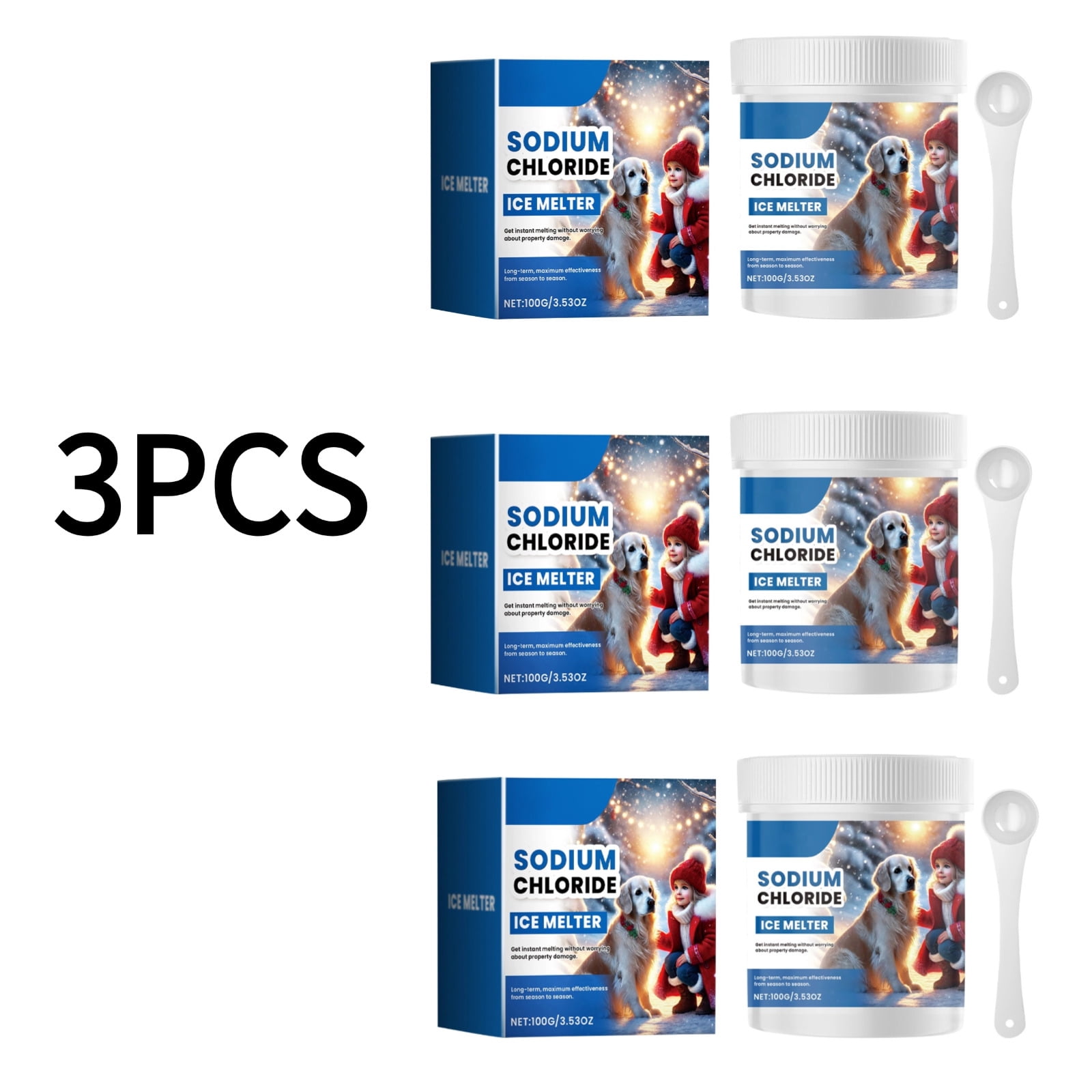 Pet Friendly Ice Melt, Natural Based Formula for Effective Snow & Ice ...