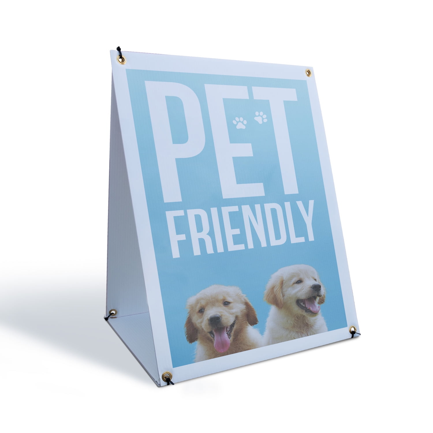 Pet Friendly Sidewalk Sign 24 Inch x 36 Inch A-Frame Images On Both ...