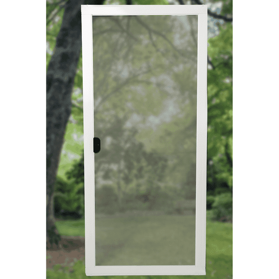 RiteScreen, Pet-Friendly Sliding Patio Screen Door, 36" x 80", White ...