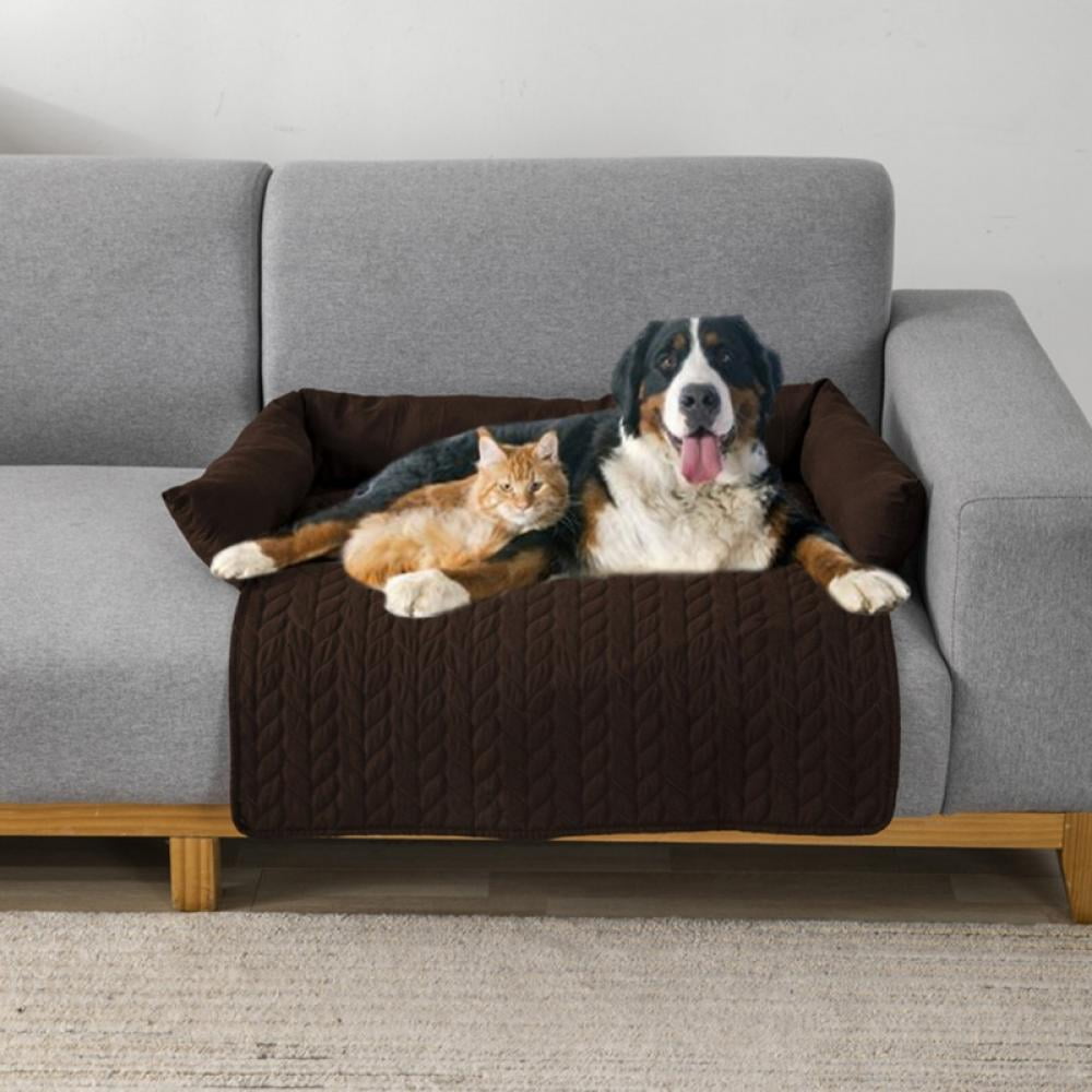Pet Furniture Cover with Supportive Bolster for Dogs & Cats | Anti Slip ...
