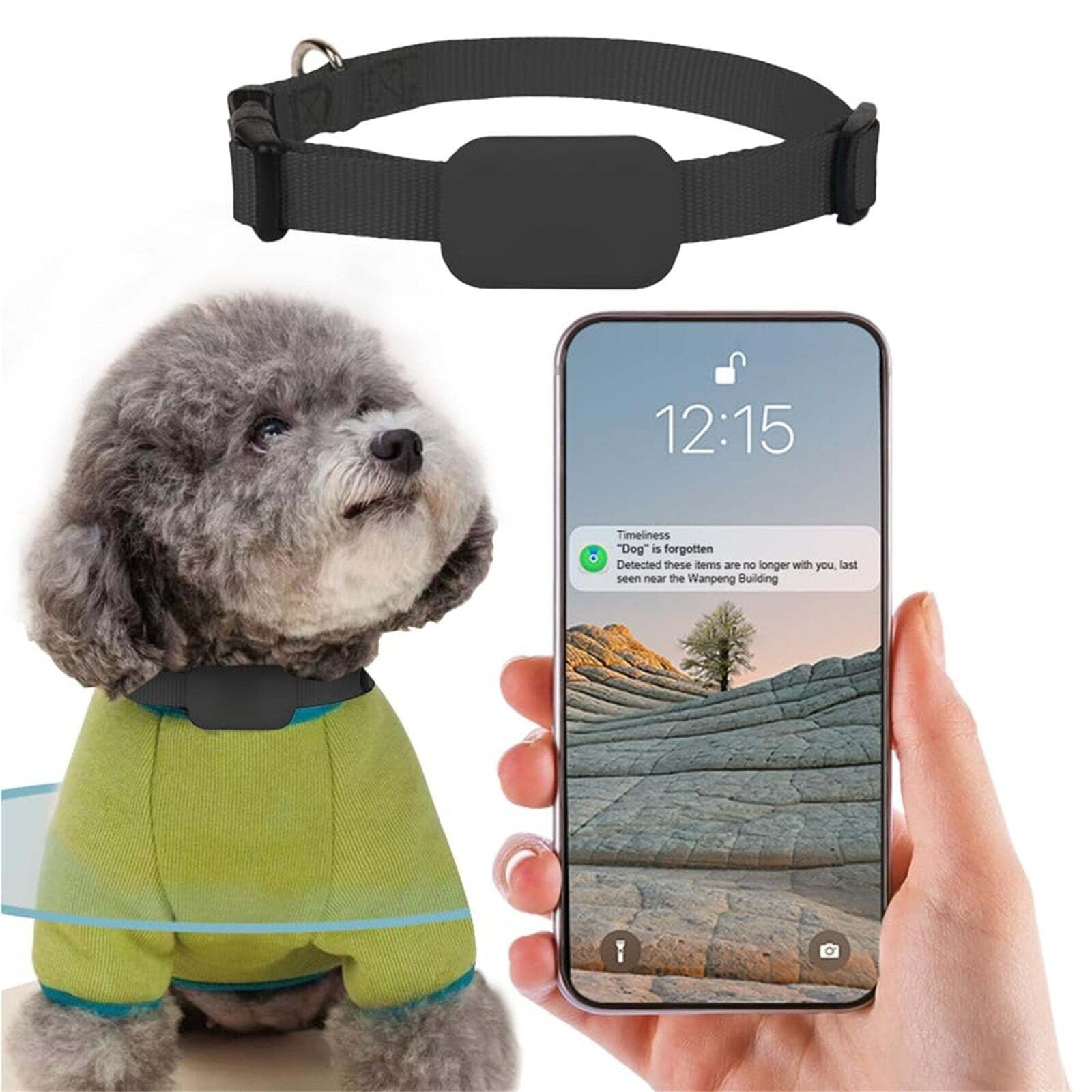 Pet GPS Tracke, No Monthly Fee, Real-Time Tracking Collar Device, APP ...