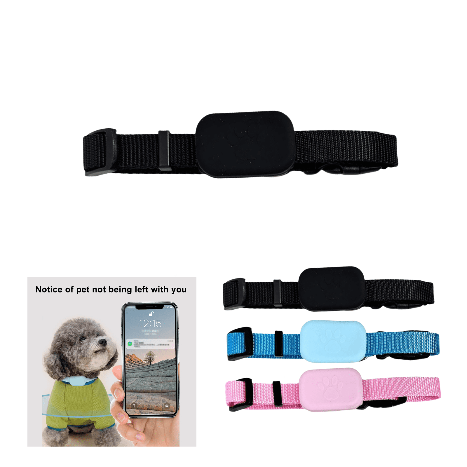 Pet GPS Tracker Collar, Wǎterproǒf Cat Dog Anti-Lost Device Smart ...