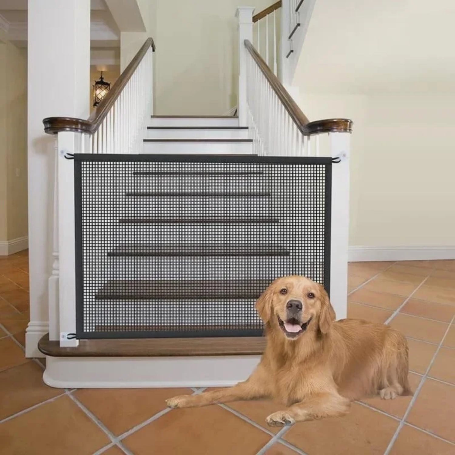 RCFINE Pet Gate Baby Gate Magic Gate Portable Folding mesh gate Safe ...