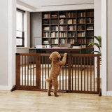 Pet Gate, Wooden Pet Gate Freestanding Pet Gate - Walmart.com