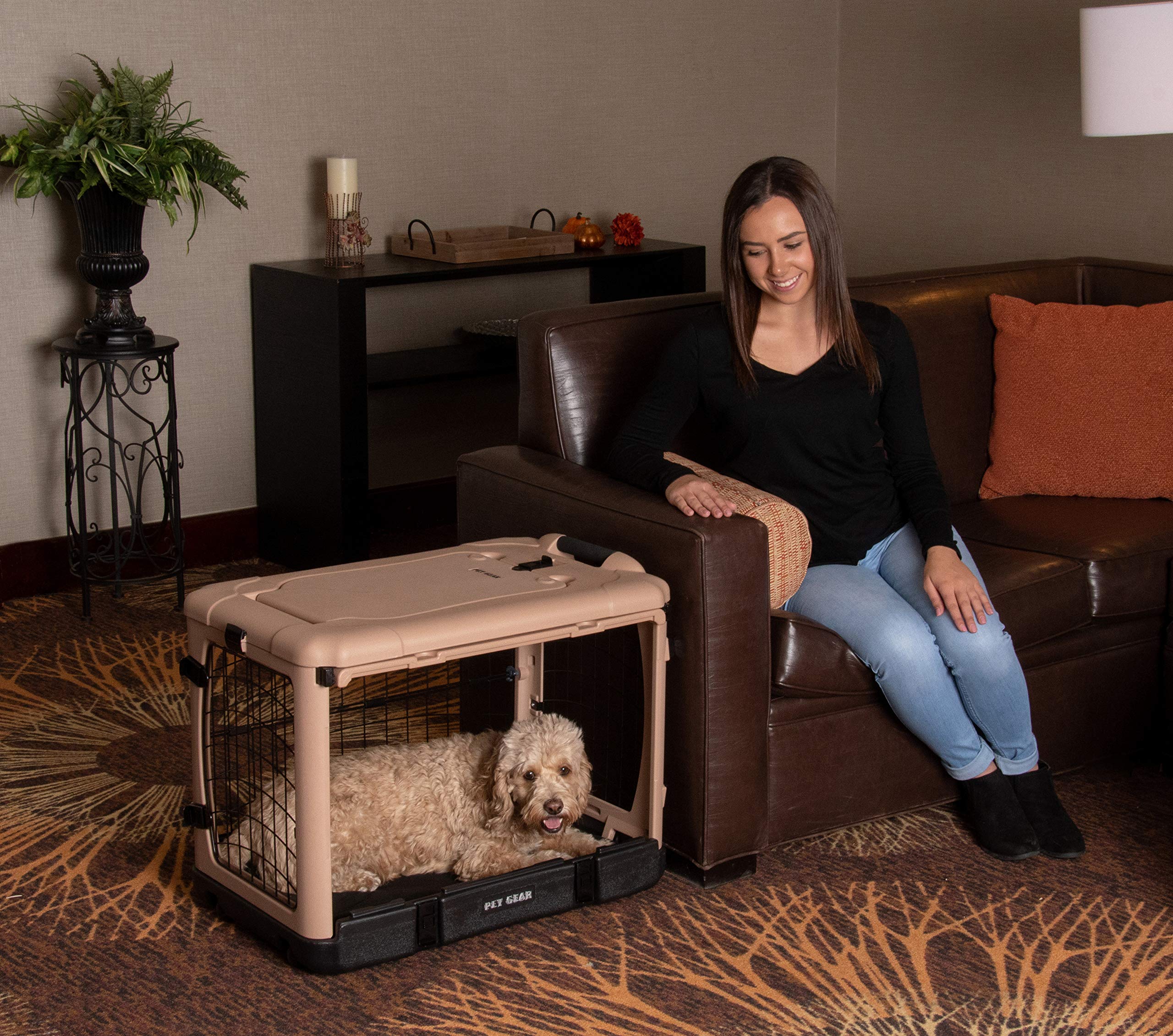 Pet Gear “The Other Door” 4 Door Steel Crate for Dogs/Cats with Garage ...