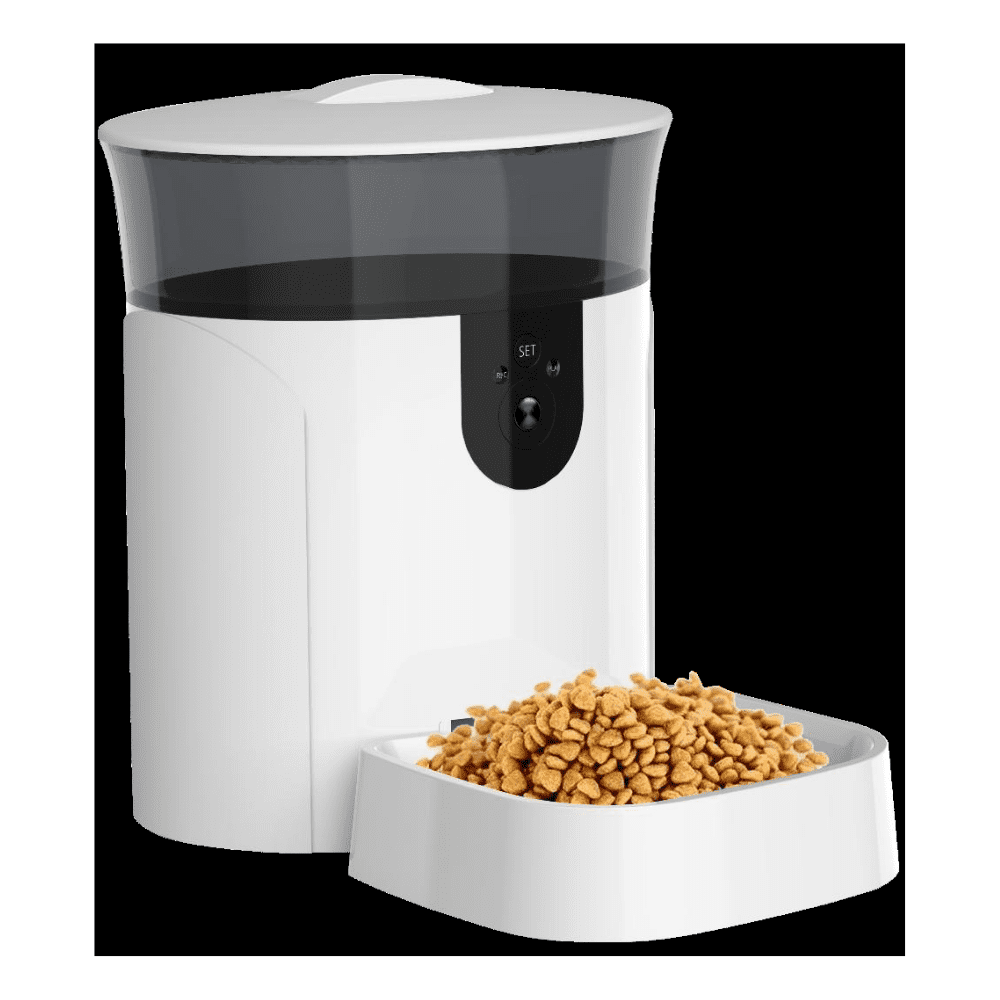 Pet Genius Smart Wi-Fi Video 7.0L Automatic Pet Feeder with Camera and ...
