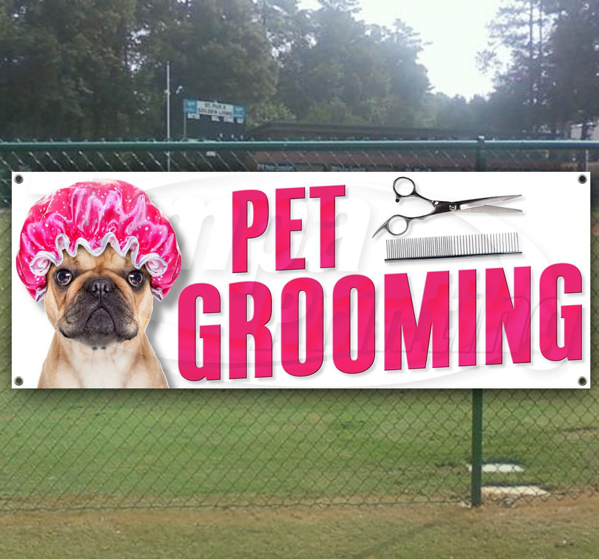 Pet Grooming 13 oz Vinyl Banner With Metal Grommets - Walmart.com