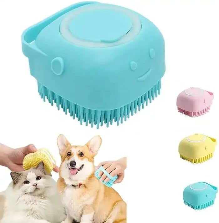 Pet Grooming Bath Shampoo Dispenser, Soft Silicone Shampoo Dispenser ...