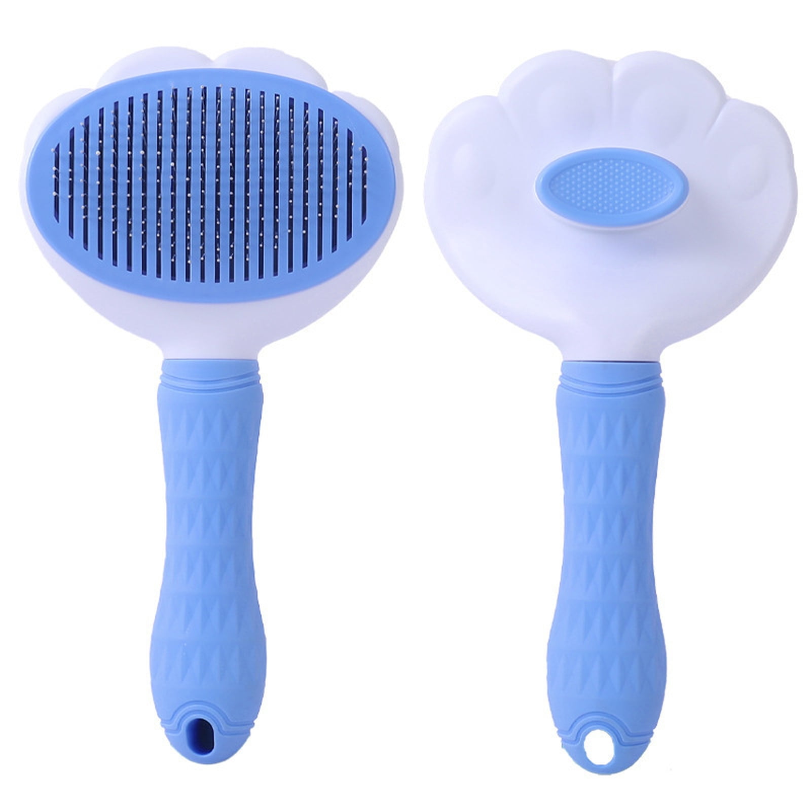Pet Grooming Brush for Dogs & Cats, Self Cleaning Deshedding Slicker ...