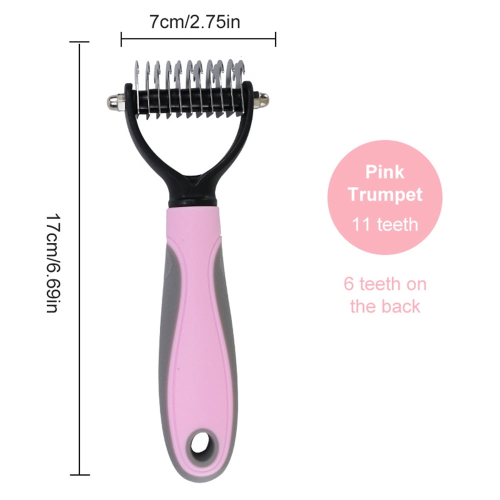 Pet Grooming Brush - Effective Shedding Tool for Dogs and Cats ...