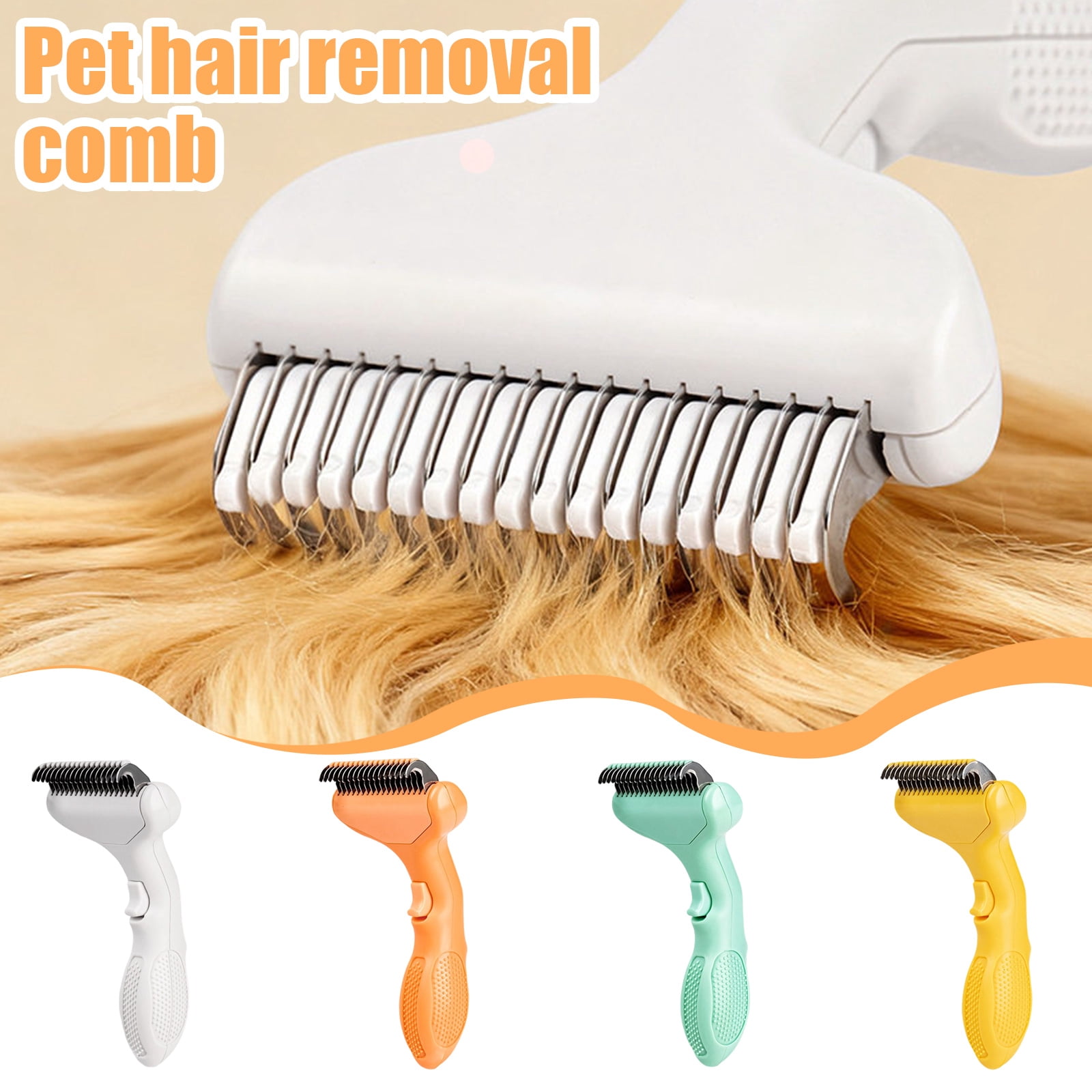 Pet Grooming Dematting Comb Professional Stainless Steel Teeth ...