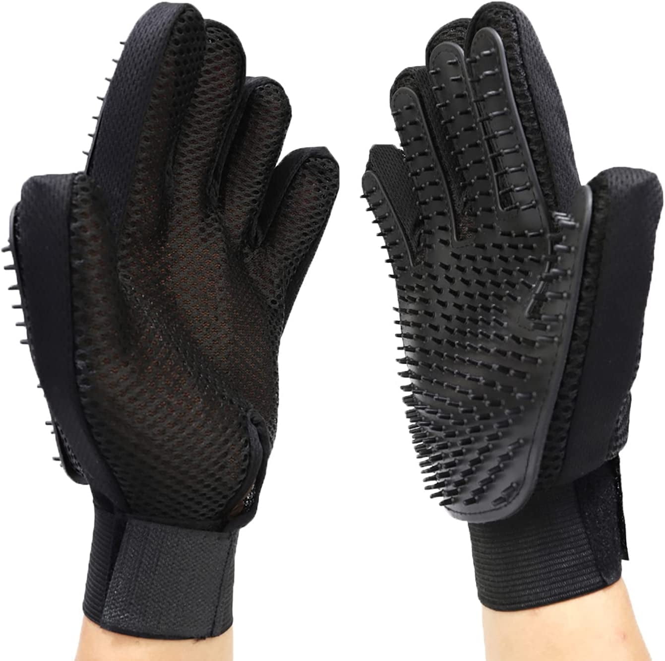 Pet Grooming Gloves, Silicone Gloves Dog Bathing Supplies Hair Removal ...