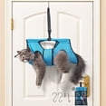 Pet Grooming Hammock for 5-11 lbs Pets - Door-Hook Hanging, Adjustable ...