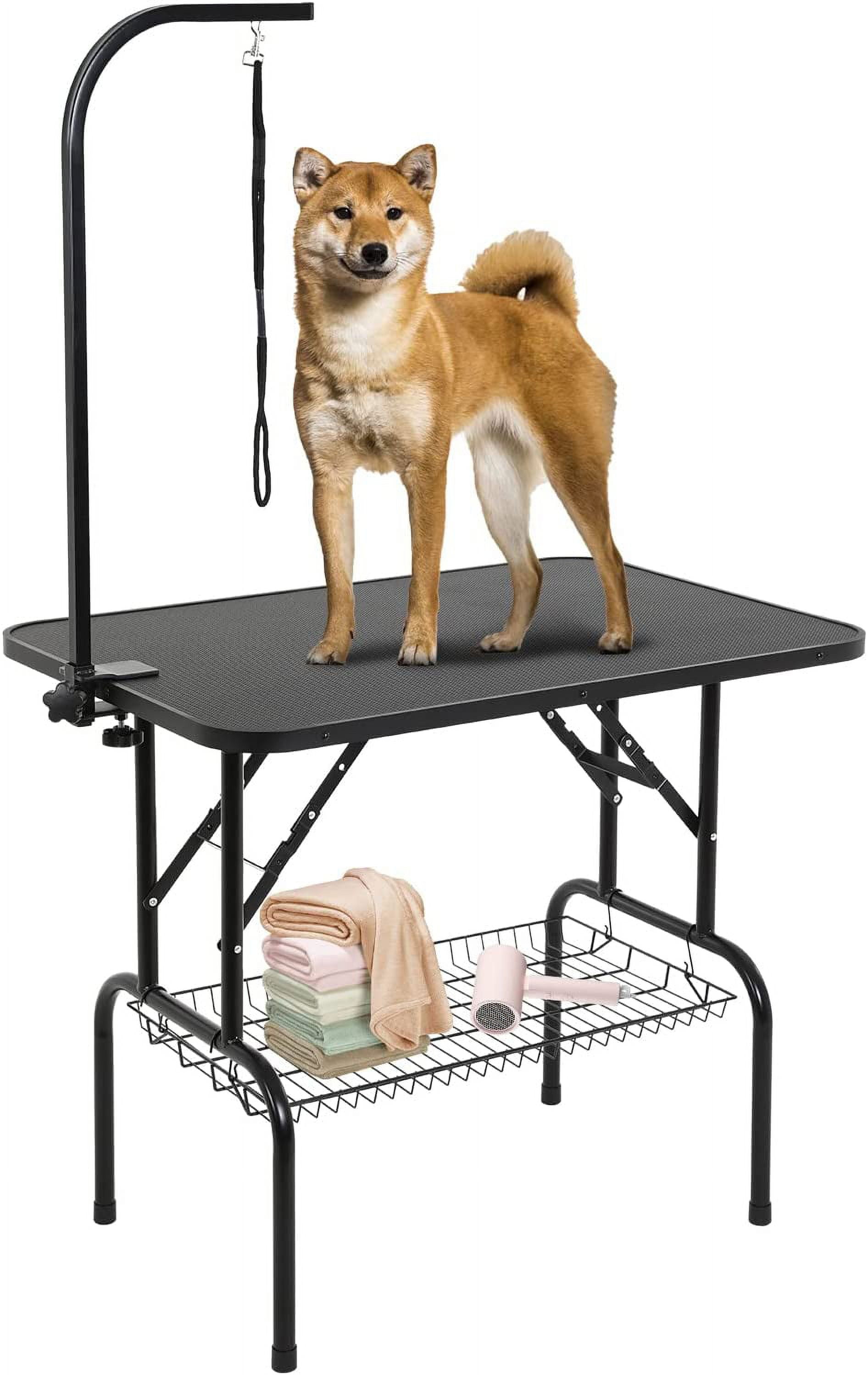 Pet Grooming Table Adjustable Dog Grooming Table Pet Bathing Station ...