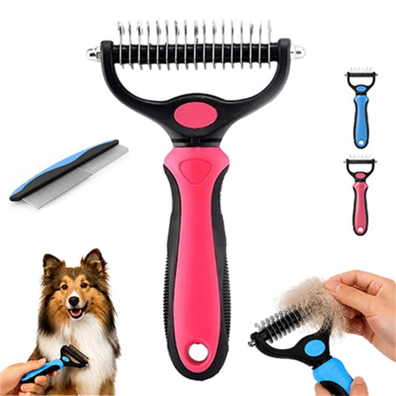Pet Grooming Tool,Dematting Comb for Dogs and Cats,Double-Sided Pet ...