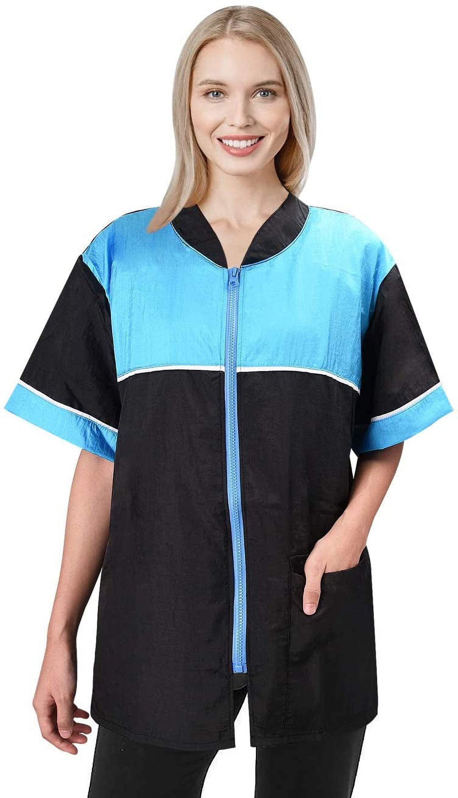 Pet Grooming Vest With Zipper Medium Size Lightweight Grooming Shirt ...